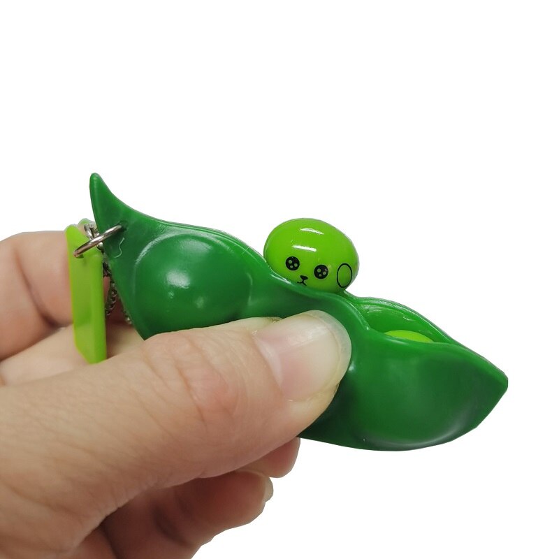 Fidget Toys Squeeze Keychain Pea Push Beans Pop An... – Grandado