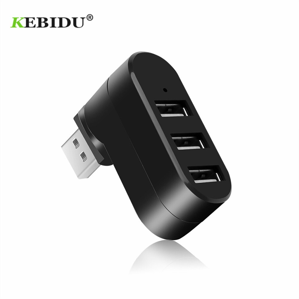 KEBIDU USB Hubs 3 Ports USB 2.0 Hub Mini Drehen Sp... – Vicedeal