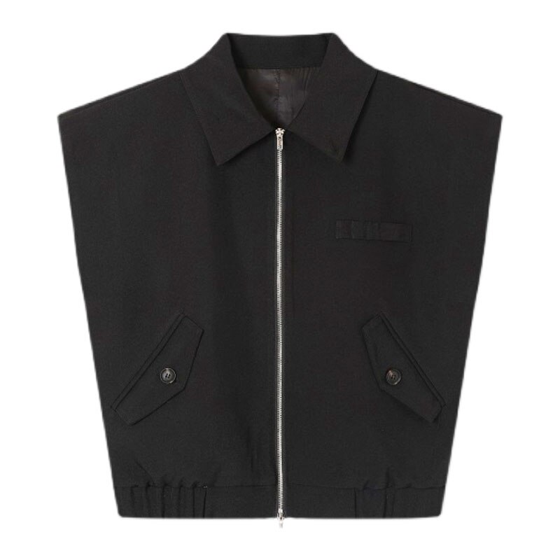 Sleeveless Wide Shoulder Men Vest Korean Streetwea... – Grandado