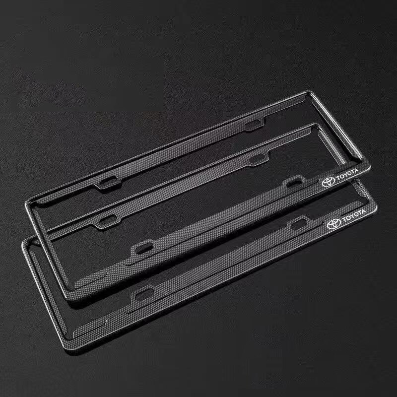 2 Stuks Carbon Fiber Auto Nummerplaat Frame Metale... – Grandado