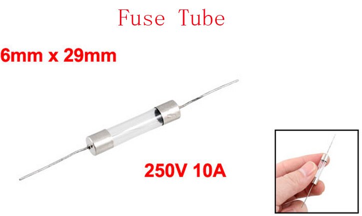 Axial Lead Fast Acting 6mm x 29mm Glass Fuse Tube ... – Grandado