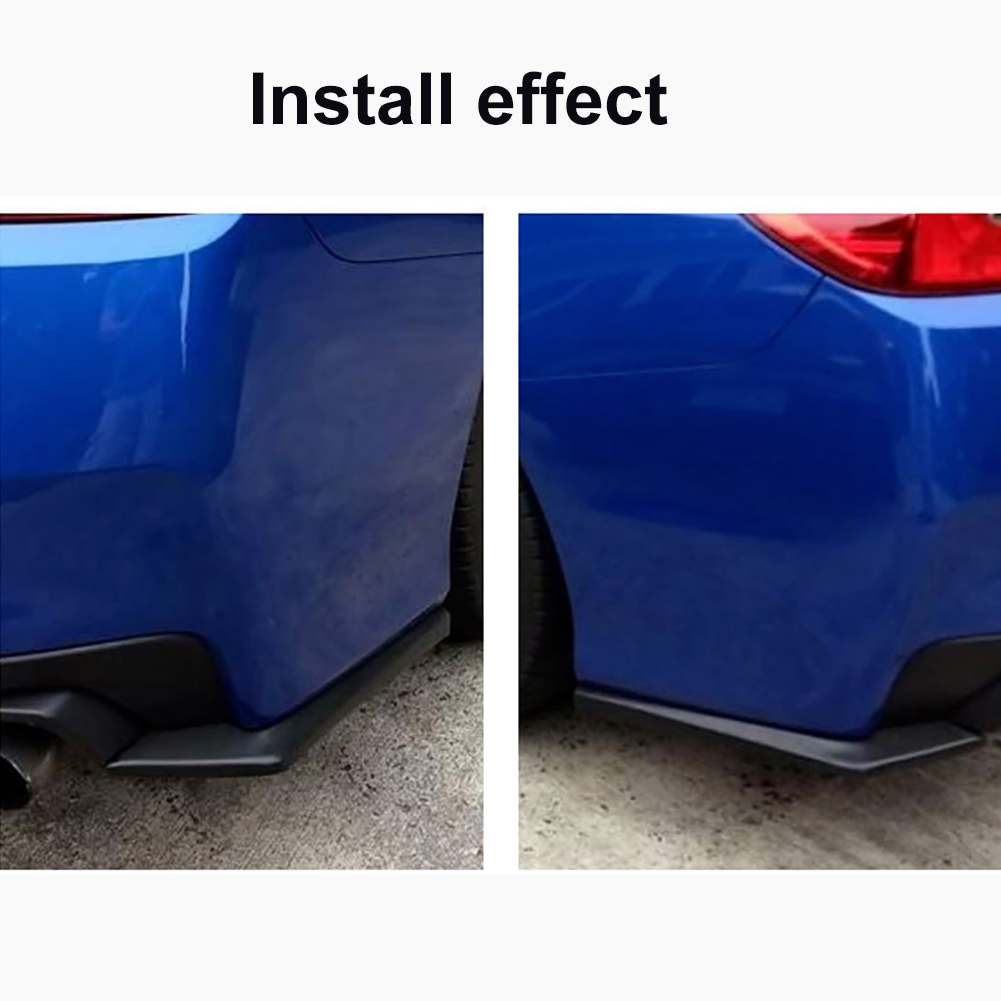 2Pcs Car Rear Bumper Lip Spoiler Valance Cover Spo... – Grandado