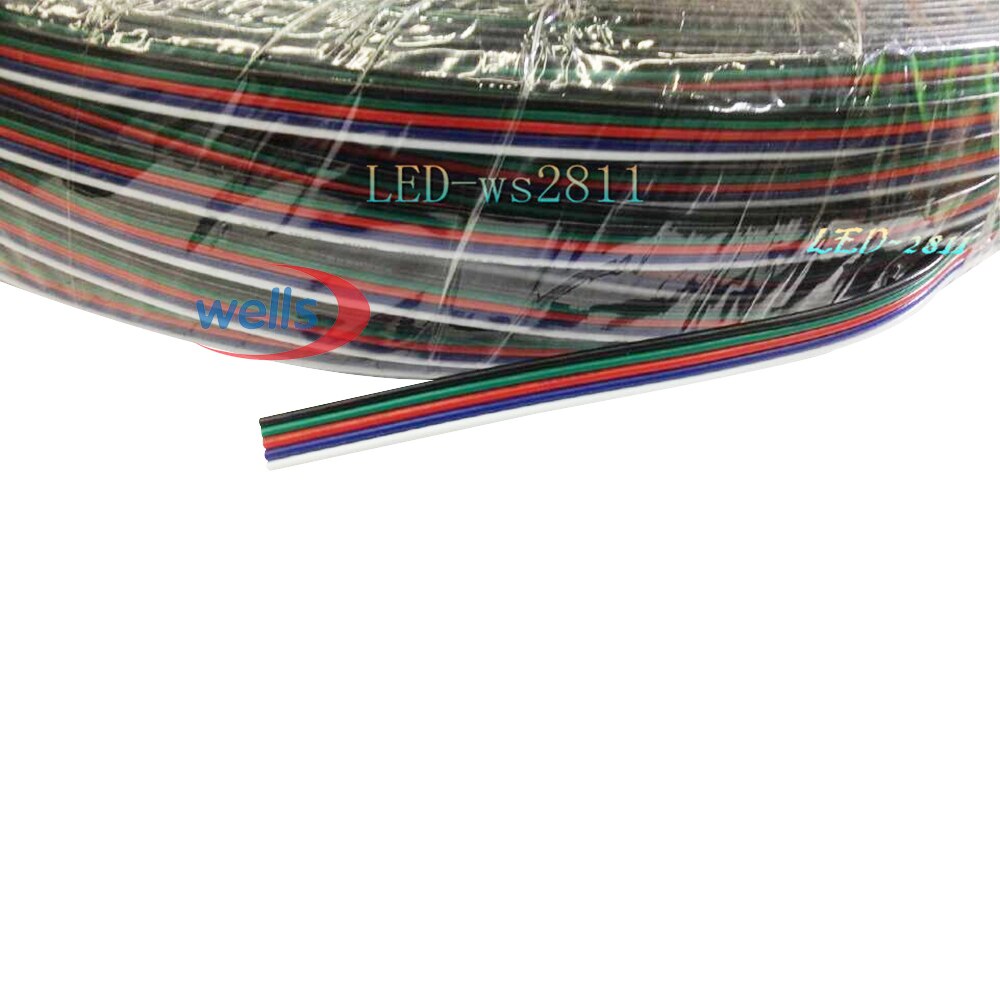 1m/5m/10m/20m 5-pin cable wire 22 AWG RGB Extensio... – Grandado