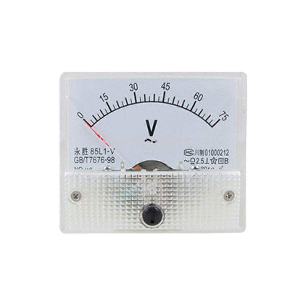 85L1-V AC 0-75V Analog Voltmeter Panel Meter Volta... – Grandado