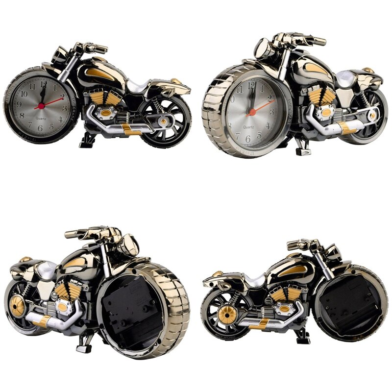 Home Decor Motorcycle Alarm Clock Desk Decor Table... – Grandado