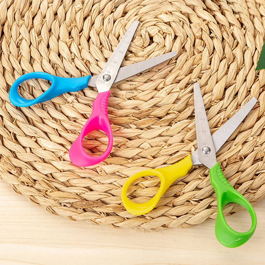 Children Safety Scissors Double Color Stationery S... – Vicedeal