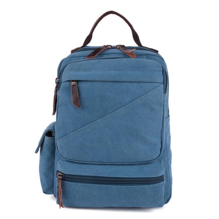 070517 man canvas travel backpack student school b... – Vicedeal