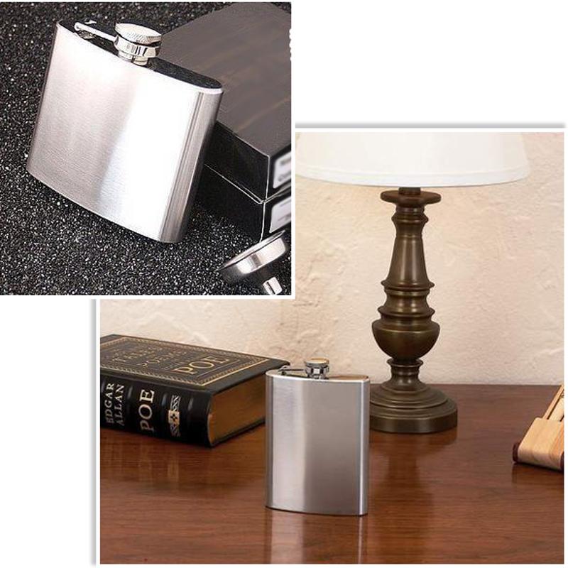 6oz roestvrijstalen heupfles alcohol likeur whisky... – Vicedeal