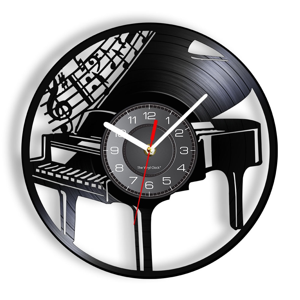 Musical Instrument Piano Wall Clock Musical Notes ... – Vicedeal