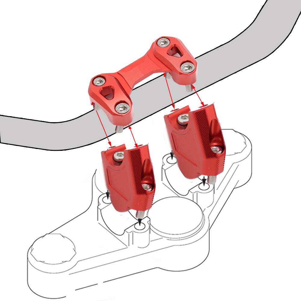 Motowolf Motorcycle 28mm Handlebar Heightening Ris... – Grandado