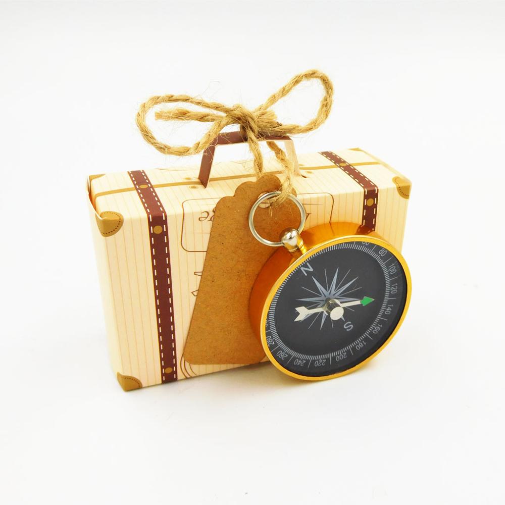 Wedding Favors Karft Paper Key Compass With Tag Ca... – Vicedeal