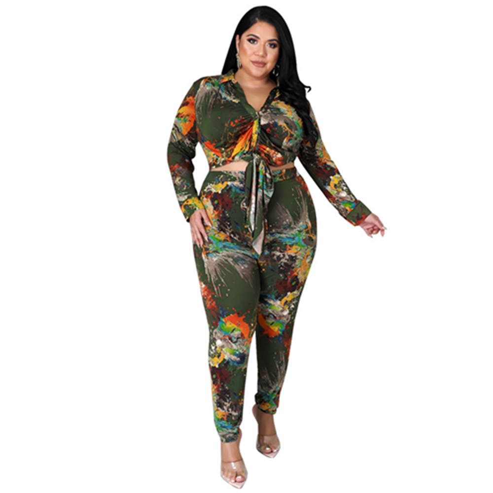 Plus Size Women Clothing XL-5XL Water Color Print ... – Grandado