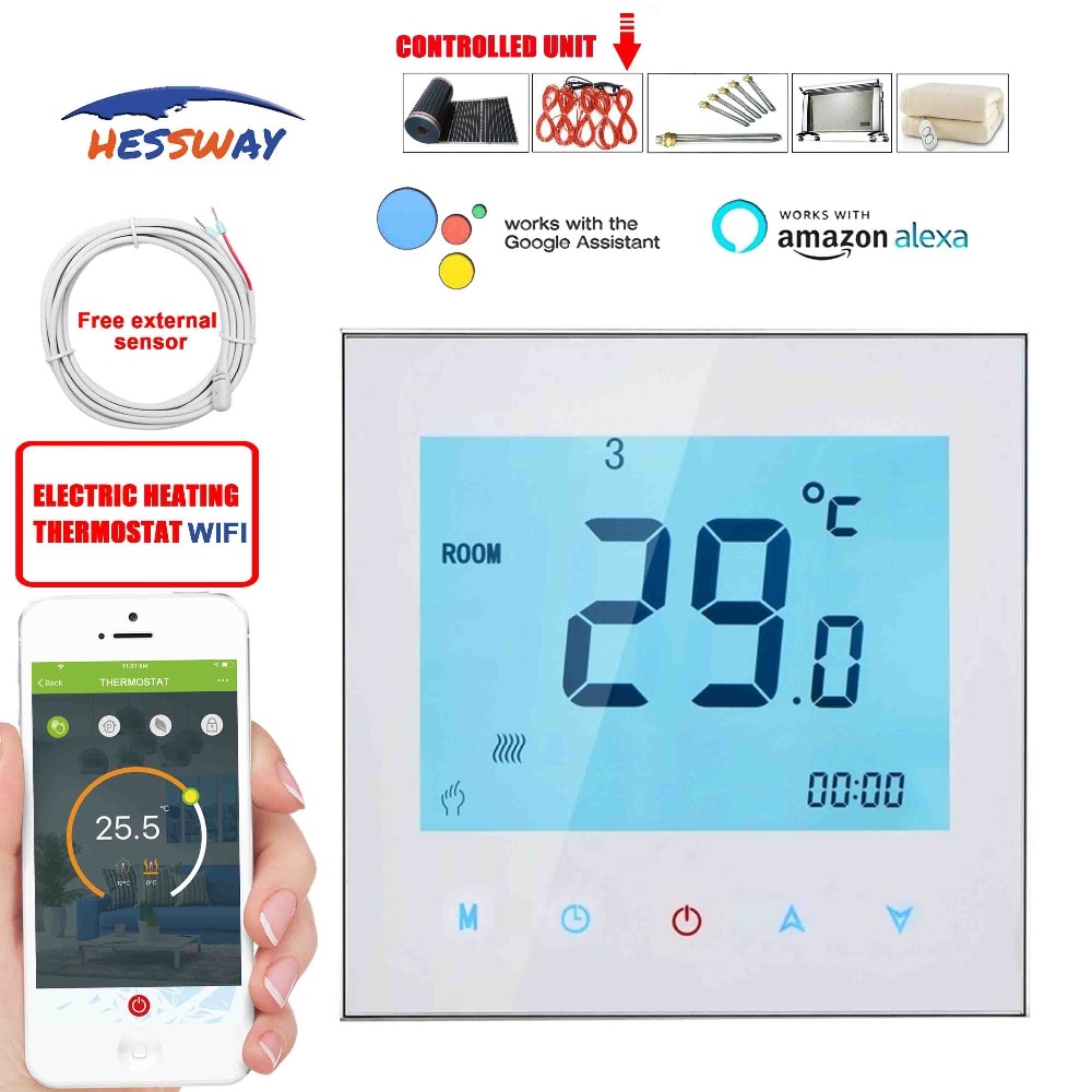 HESSWAY TUYA 16A elektrische vloerverwarming therm... – Grandado