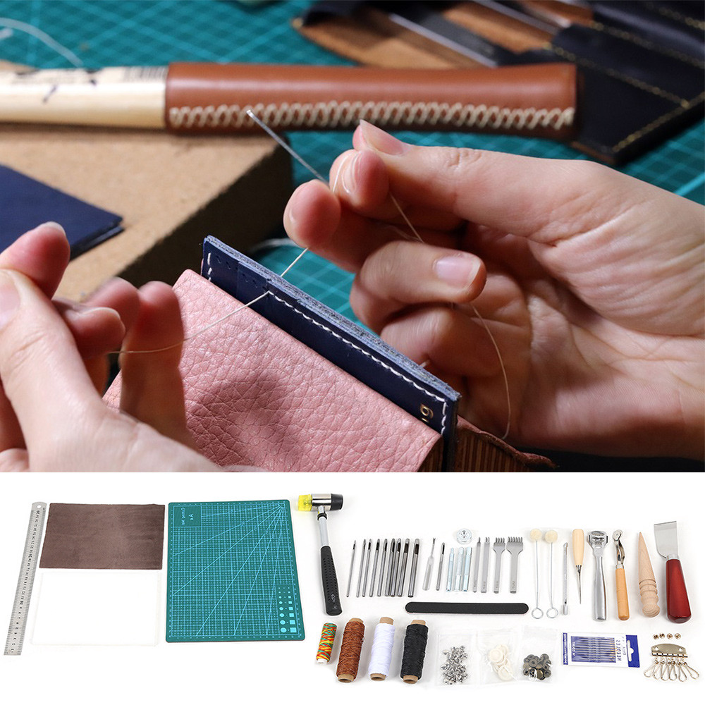 6/18/27/42pcs Leather Craft Sewing Punch Tool Kit ... – Vicedeal