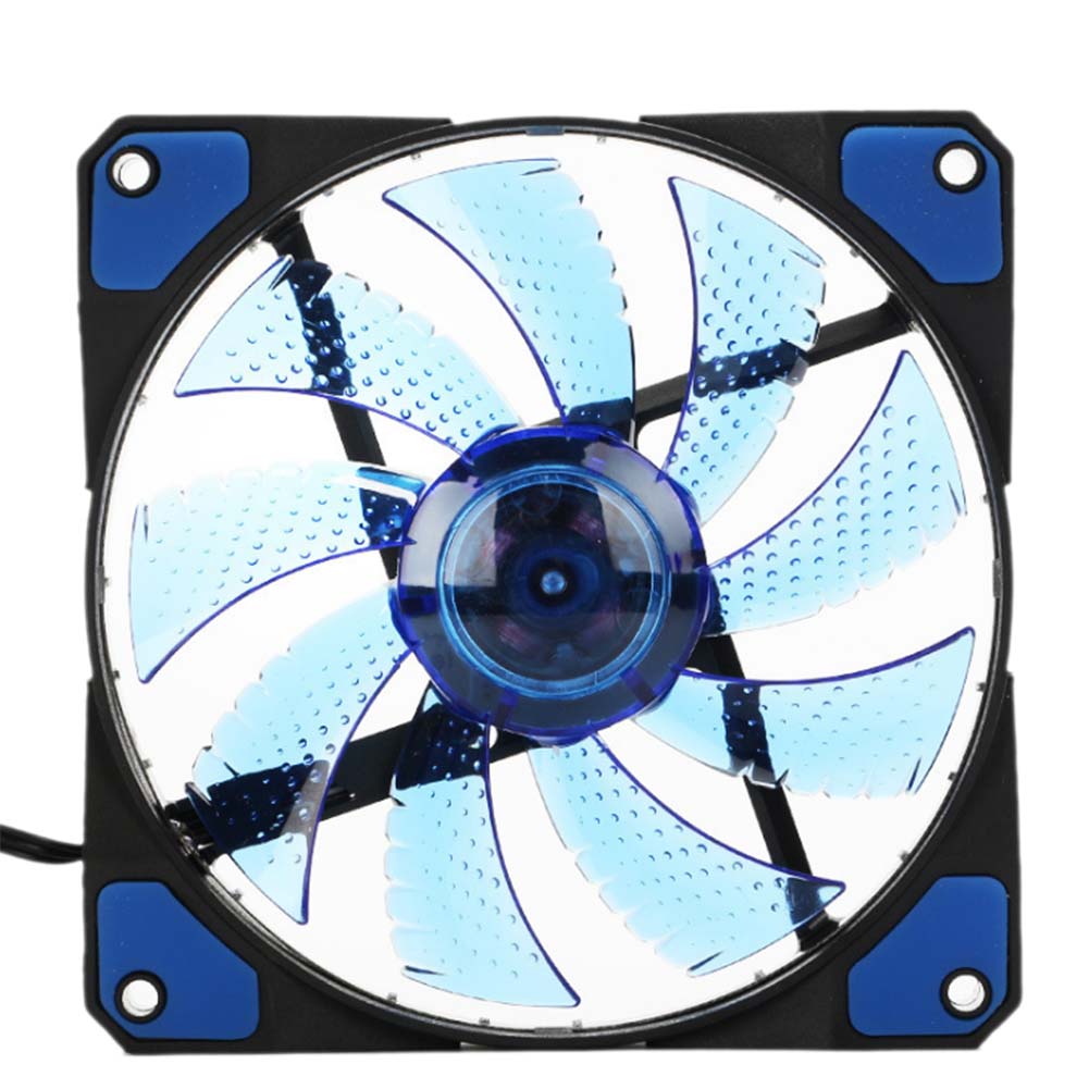 12cm Ultra Silent LED Case Fans Light Up 15 Leds C... – Vicedeal