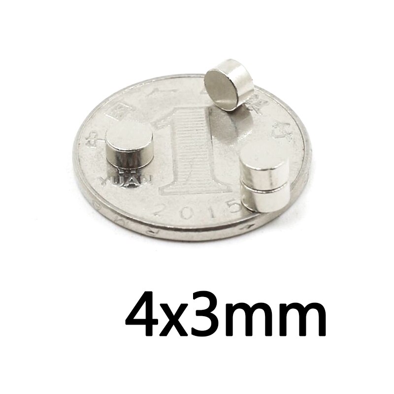 20/50/100pcs 4x3 mm Small Round Powerful Magnets 4... – Vicedeal