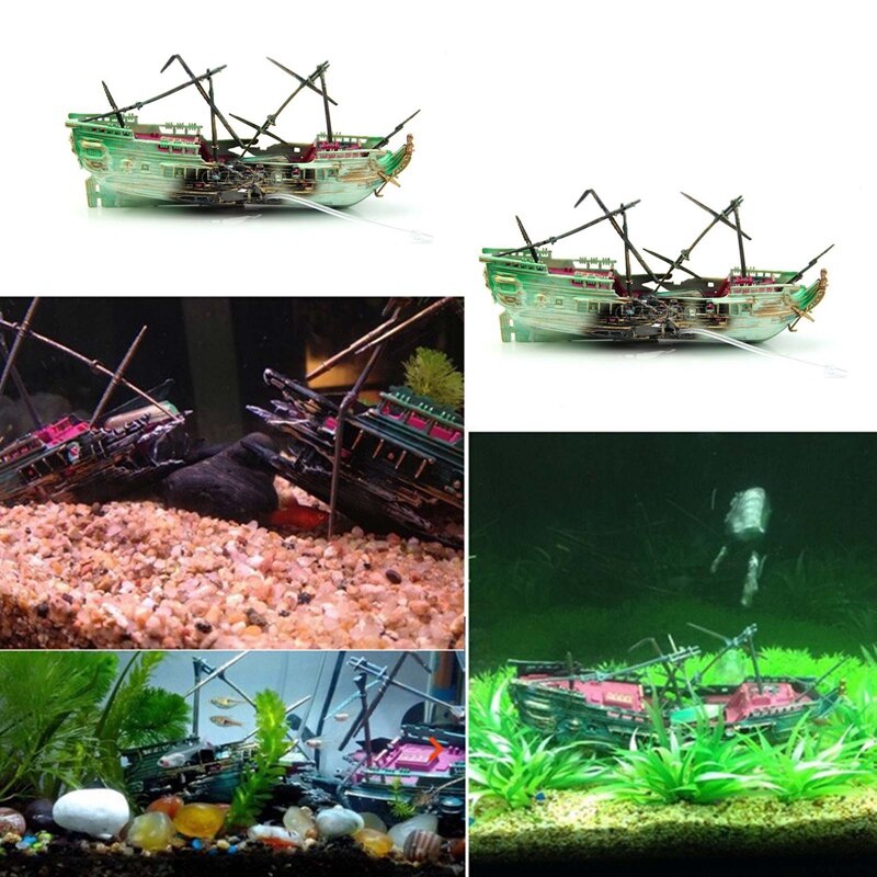Large Broken Boat Ship Shape Separated Sunken Ship... – Grandado
