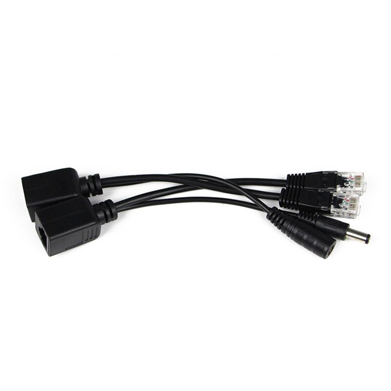 1 par dc 12v ip kamera poe rj45 kabel power over... – Vicedeal