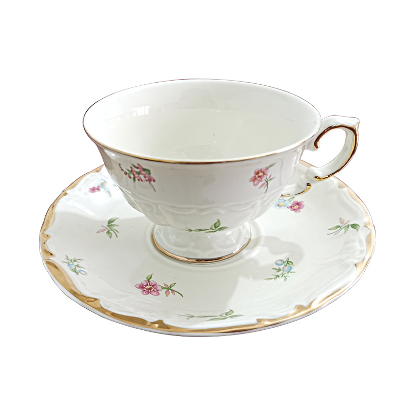 British Afternoon Tea Cup and Saucer Ceramic Coffe... – Grandado