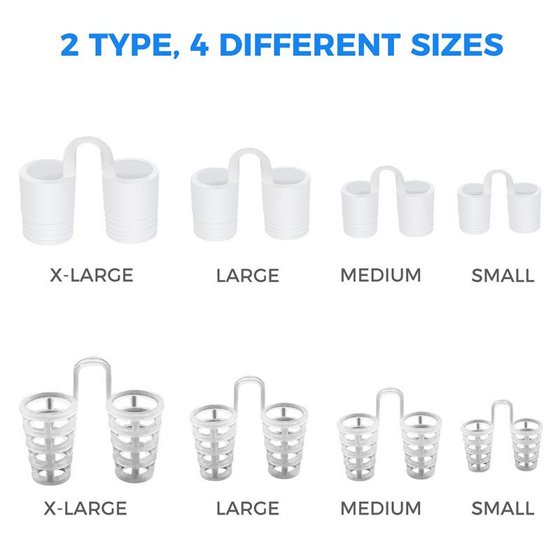 8Pcs Silicone Anti Snoring Nose Vents Clip Relieve... – Grandado