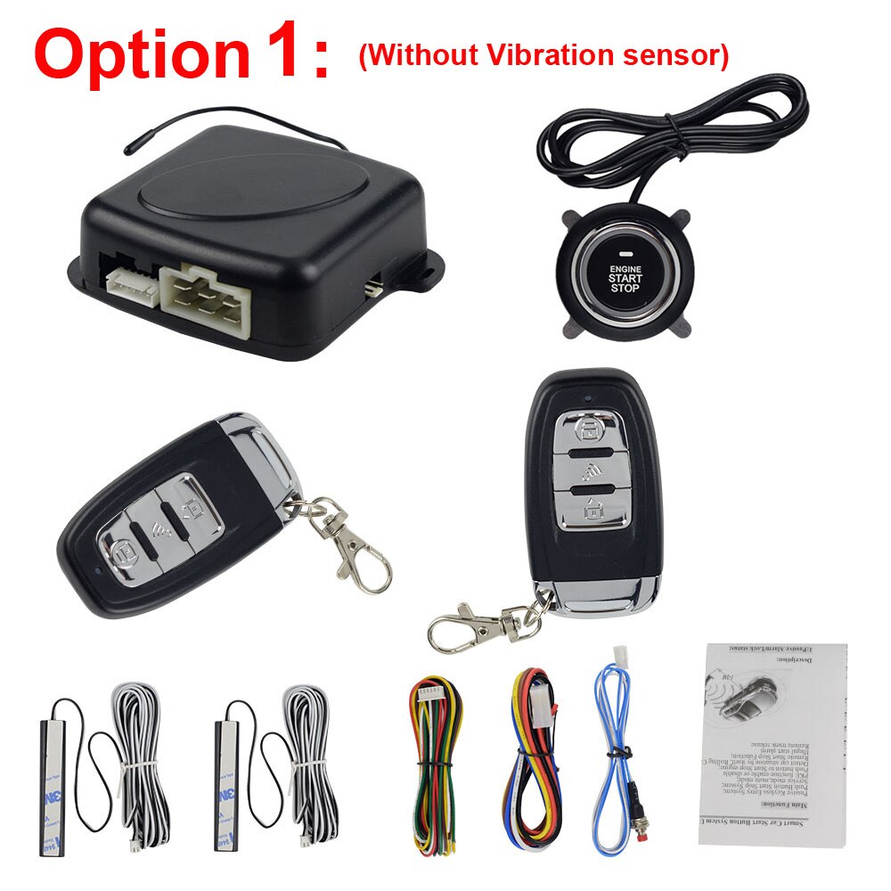 Auto Een Start Stop Knop Keyless Entry Motor Auto Alarm Systeem Met ...
