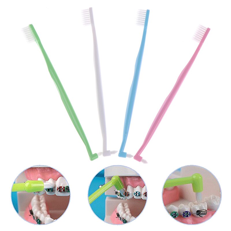 1x Clean Adult Orthodontic Toothbrushes Dental Too... – Grandado