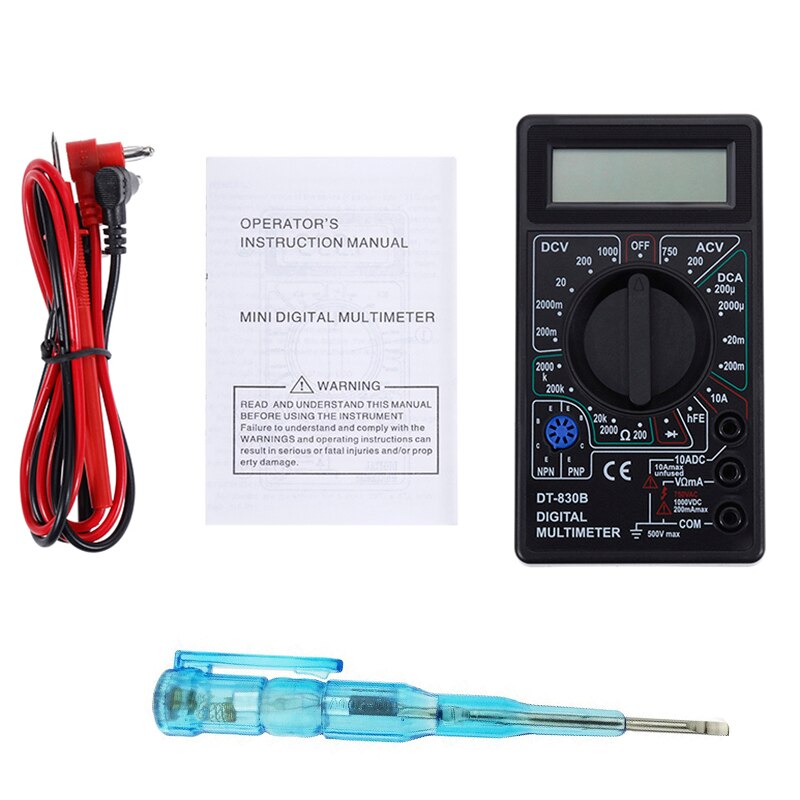 Handheld Digital Multimeter AC/DC LCD Mini Voltmet... – Vicedeal