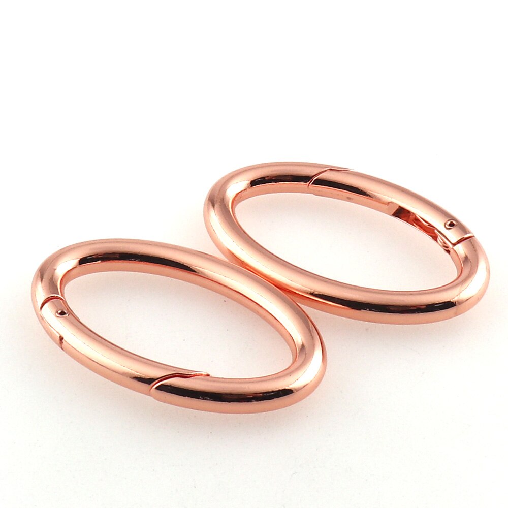 Metal Alloy Plated Spring Gate Buckle Rose Gold In... – Vicedeal