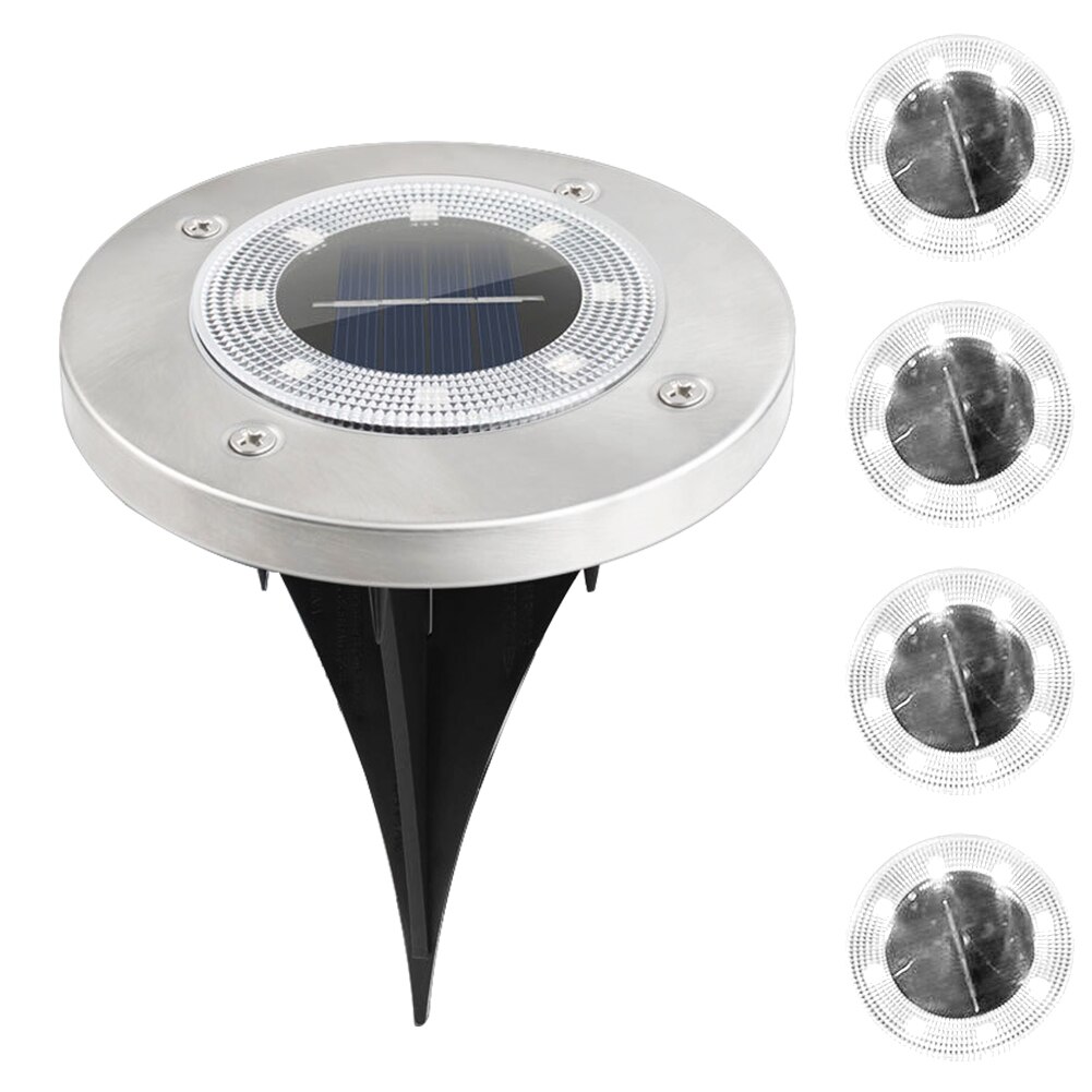 1Pc Solar Tuin Led Ondergrondse Verlichting Outdoo... – Grandado