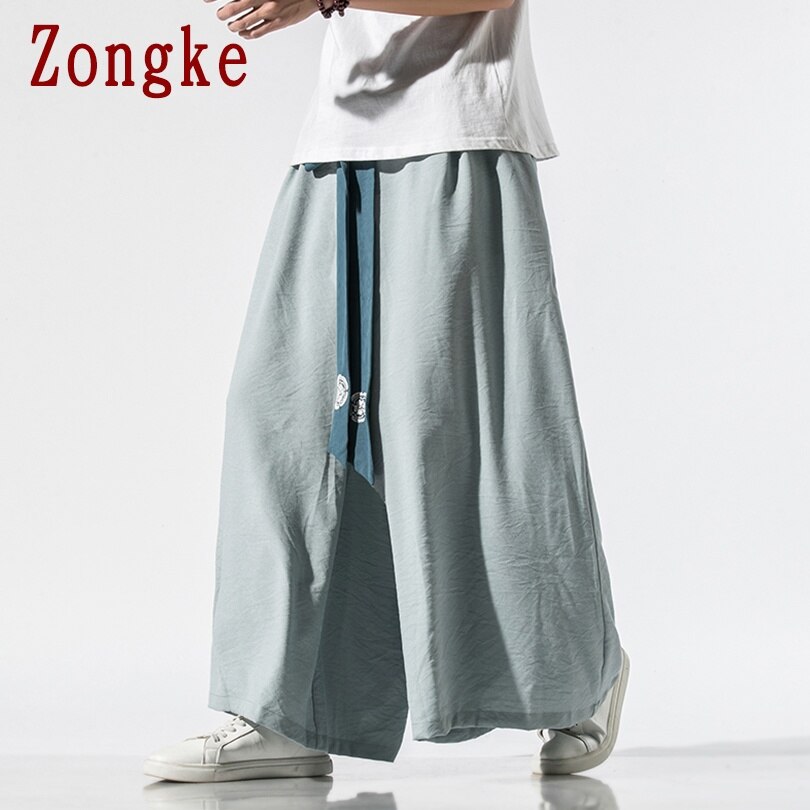 Zongke Chinese Style Mens Pants Hip Hop Harem Pant... – Vicedeal