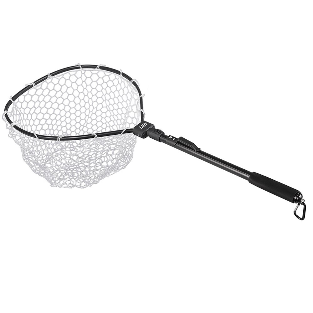 1pc Landing Net Extendable Aluminum Alloy Black Fi... – Grandado