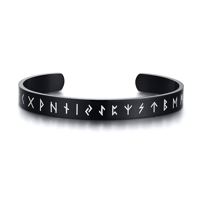 Betoverende Rvs Minimalistische Viking Rune Bangle... – Grandado