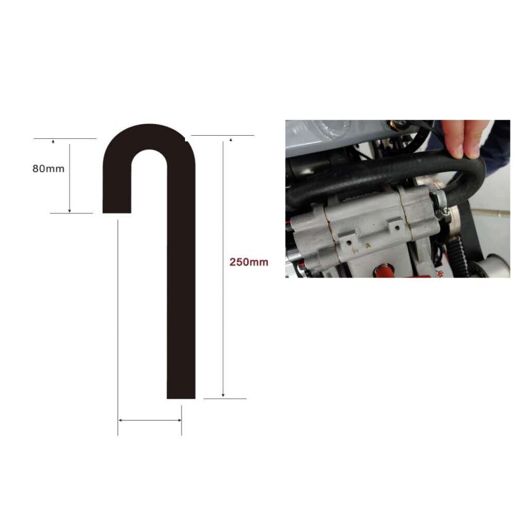 180-id16mm silicone U hose long 80mm/250mm – Vicedeal