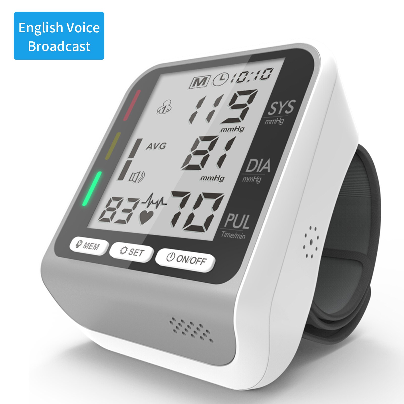 Monitor Automatic Tonometer Wrist Blood Pressure M... – Vicedeal