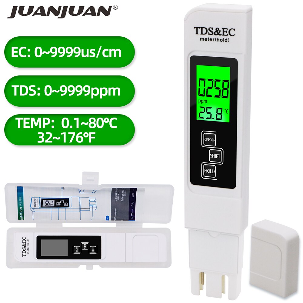 Digitale Ec Meter 3 In 1 Tds Ec Tester Temperatuur... – Vicedeal