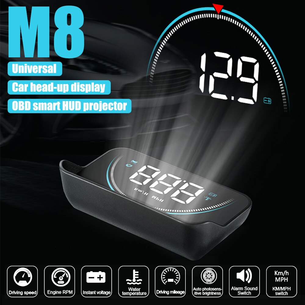 M8 coche HUD OBD la pantalla de 3,5 pulgadas, sist... – Grandado