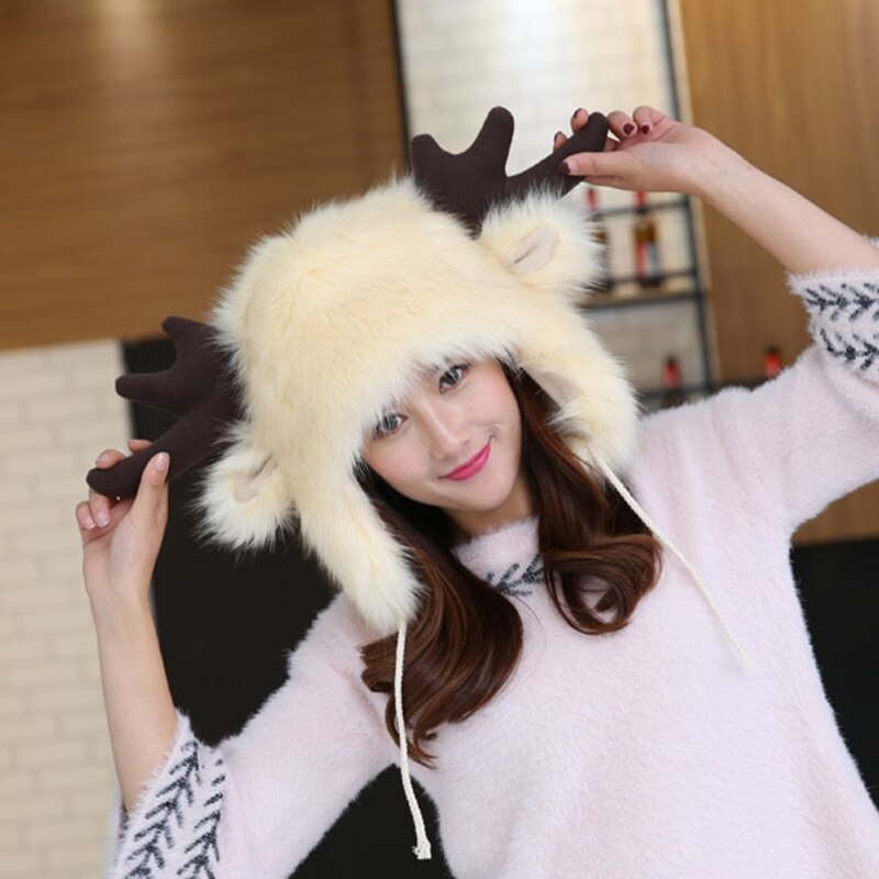 Men Women Winter Cosplay Furry Trapper Hat Cute De... – Grandado