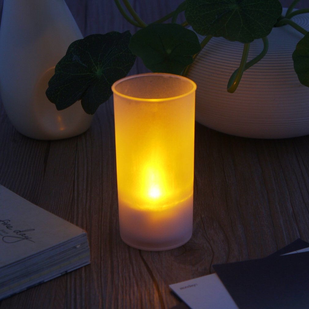 1PC LED Candle Light Rechargeable Romantic Flamele... – Vicedeal