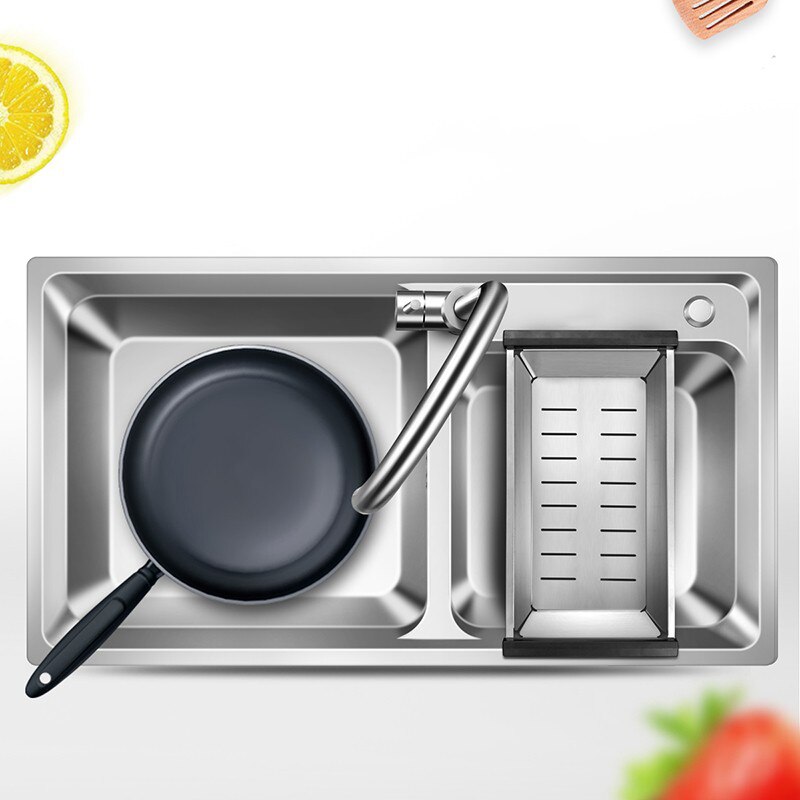 Gootstenen Keuken Multifunctionele Rvs Enkele Goot... – Vicedeal