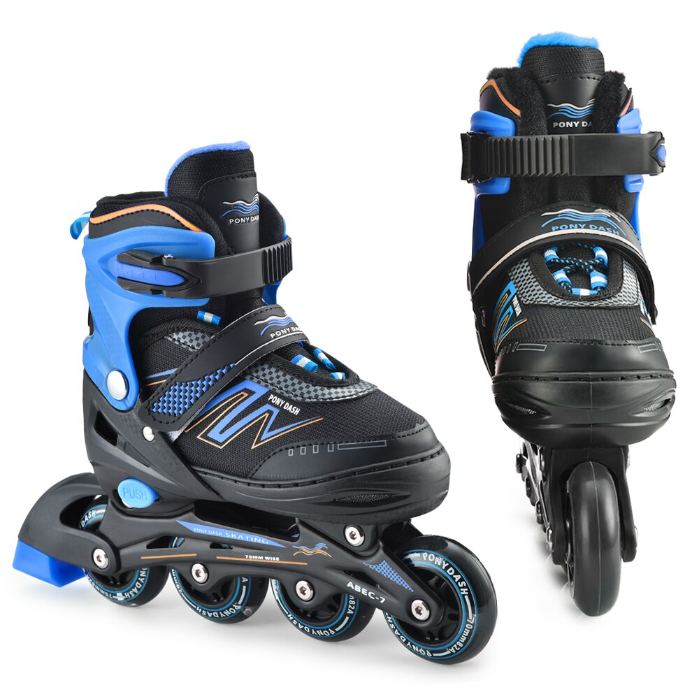 Adjustable Inline Skates with Illuminating Wheels ... – Vicedeal