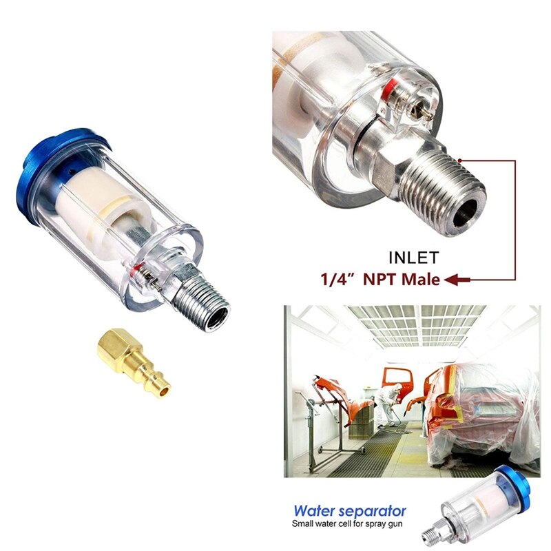 Water Olie Separator Filter, 1/4 Inch Npt Mannelij... – Vicedeal