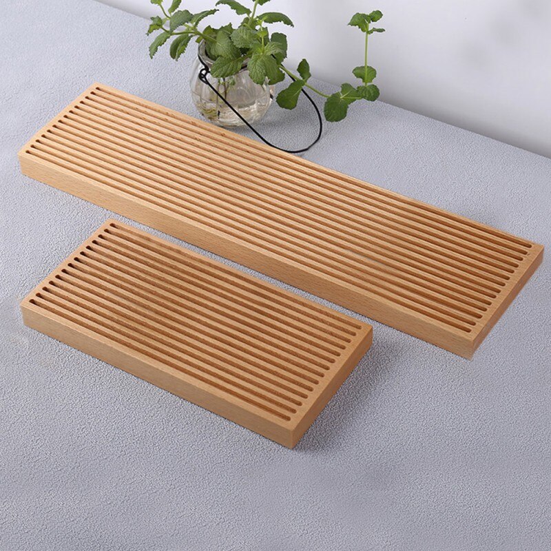 Solid Wood Tea Tray Carved Log Water Storage Tea T... – Vicedeal