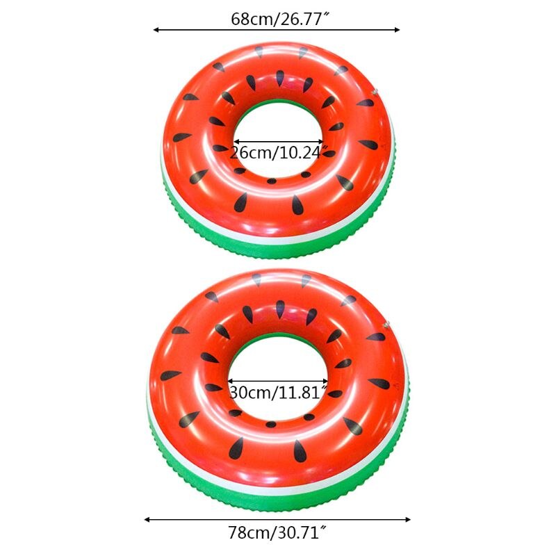 Safely Watermelon Inflatable Swimming Ring Float P... – Grandado