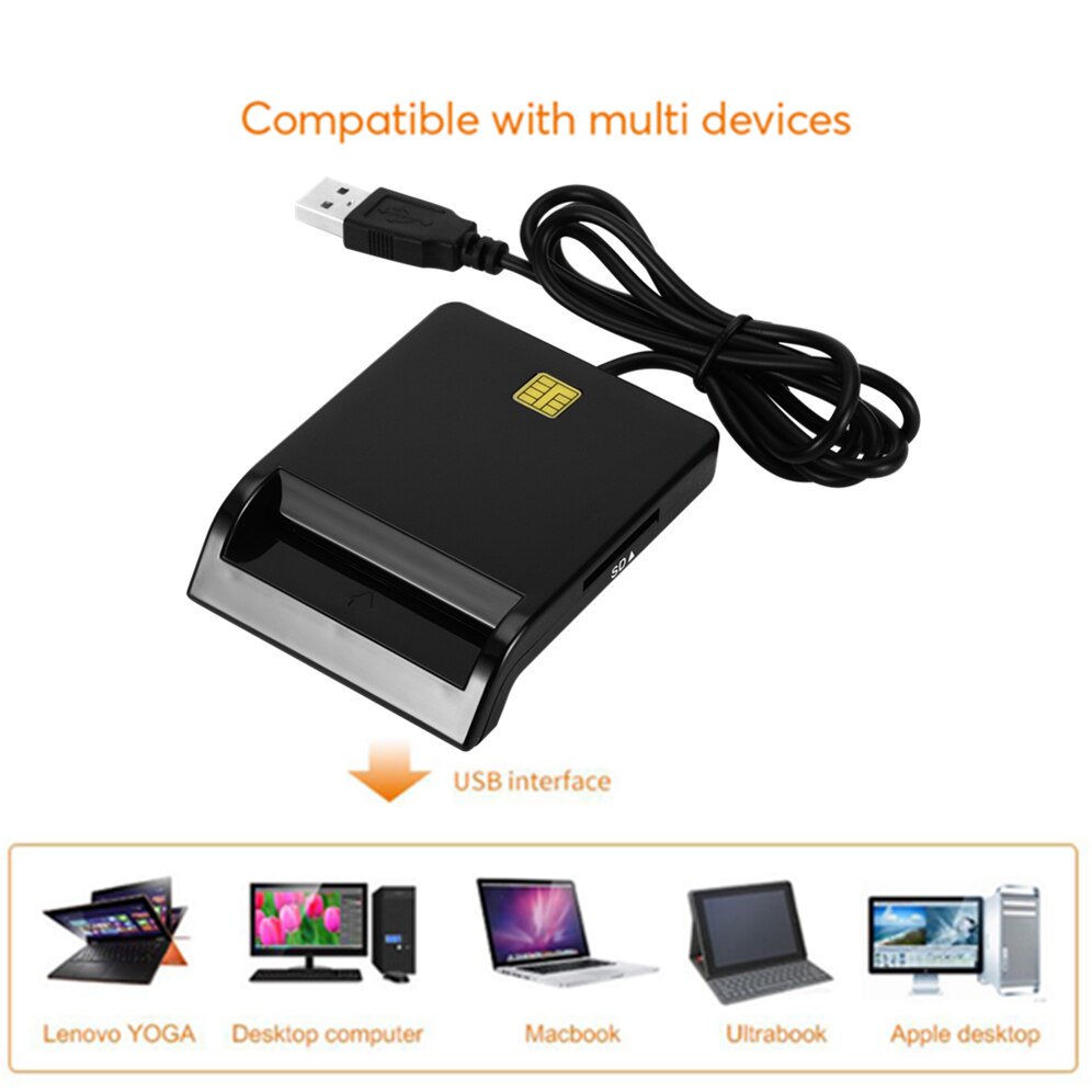 Grwibeou USB SIM Smart Card Reader For Bank Card I... – Grandado
