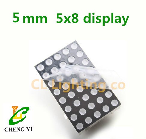 5x8 Display LED Dot Matrix Common Cathode Vermelho... – Grandado
