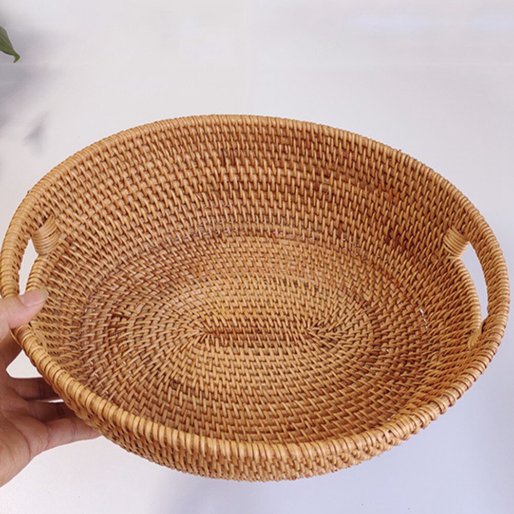 Rattan Fruit Basket Bread Basket Fruit Plate Snack... – Grandado