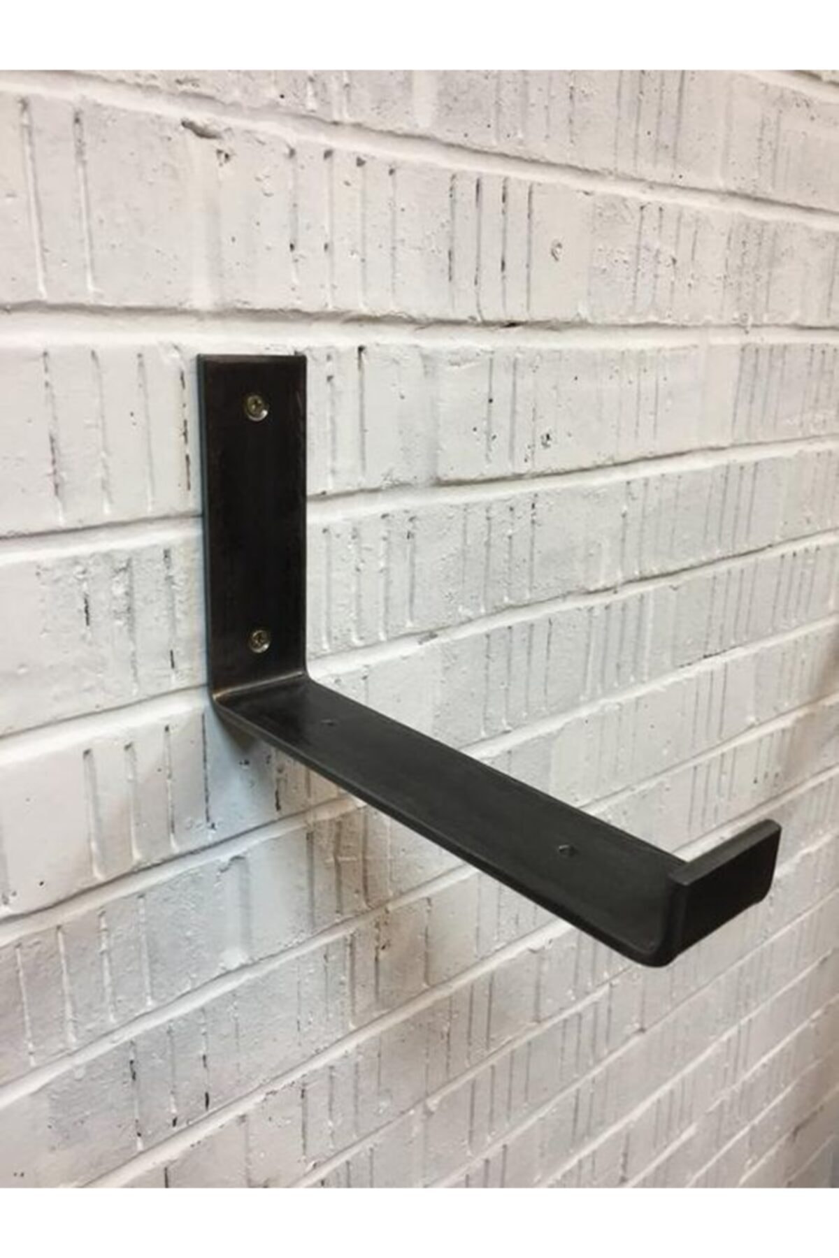 Natural Wood Iron Bracket Wall Rack Dual – Vicedeal