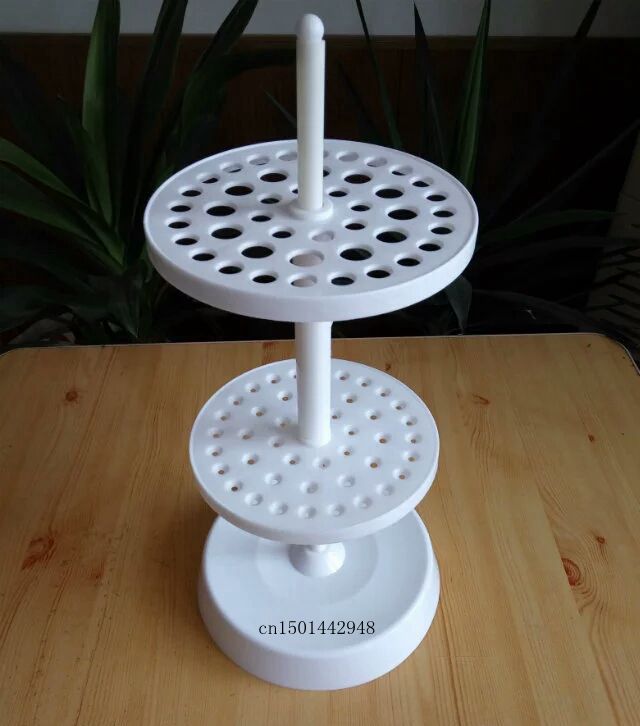 44 holes PTFE white glass pipette stand Organic gl... – Grandado