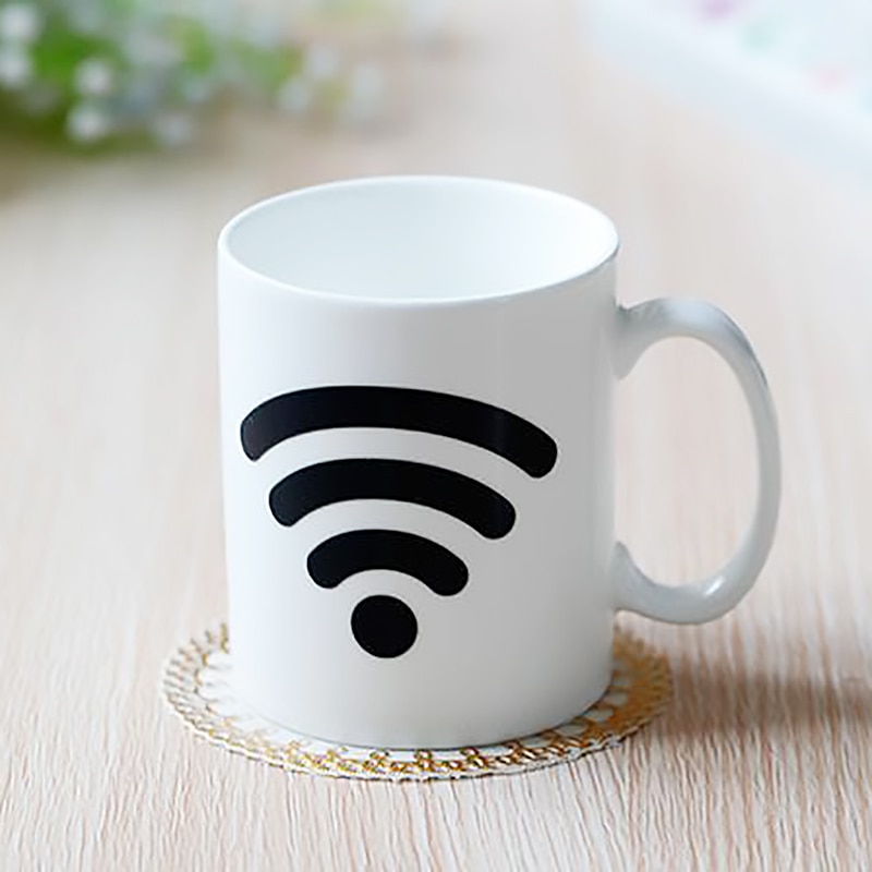 Magic Color Change Morning Mug Wifi Signal Style C... – Grandado