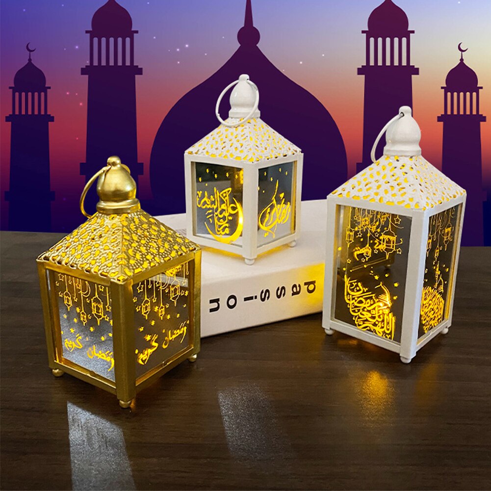 Ramadan Lanterns Lamp LED Eid Mubarak Decor Lights... – Grandado